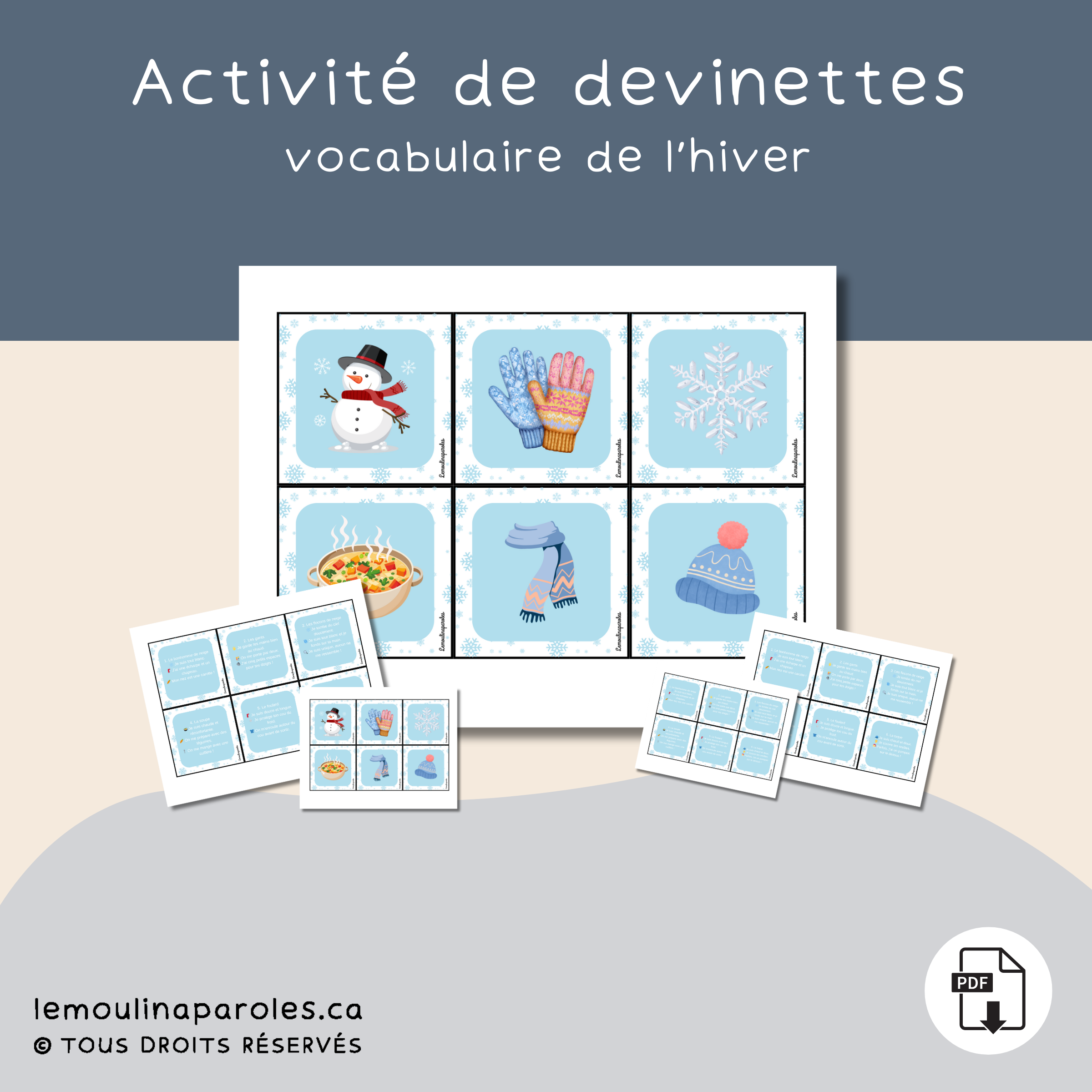 Devinettes de l'hiver – Le Moulin à Paroles