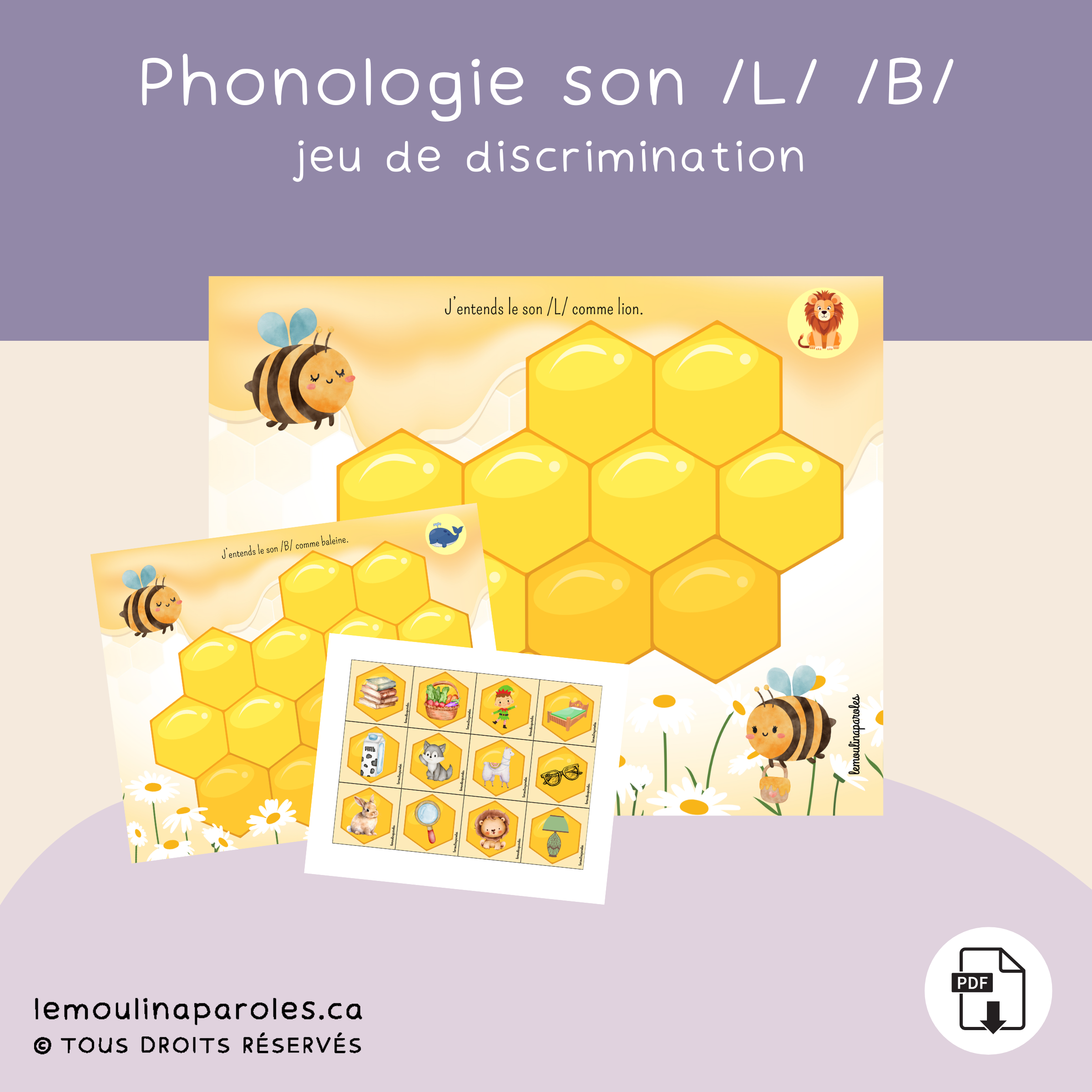 Jeu éducatif | conscience phonologique – Le Moulin à Paroles