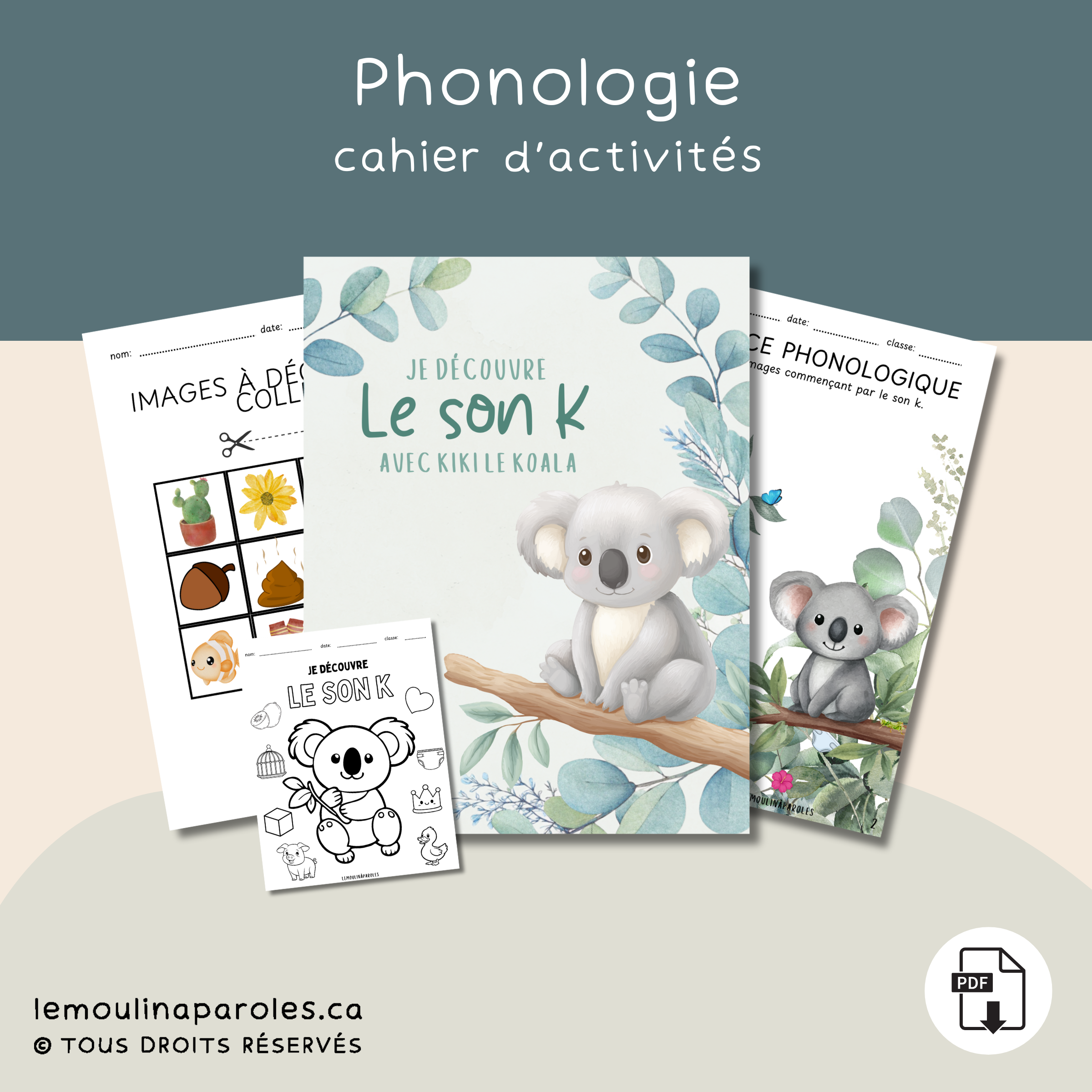 Je découvre le son K avec Kiki le Koala ! - Activités éducatives pour ...
