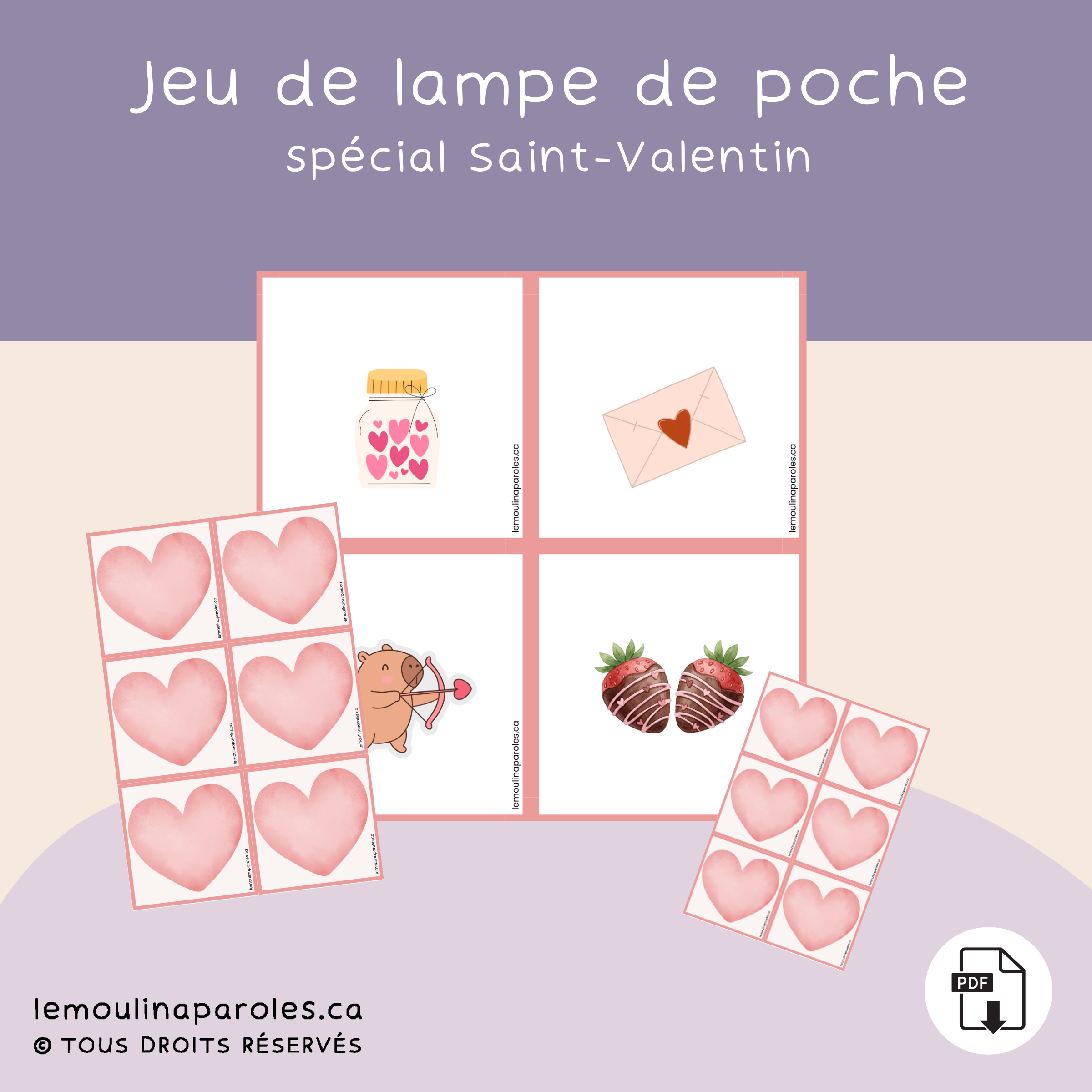 Vocabulaire de St-Valentin - Lampe de poche – Le Moulin à Paroles