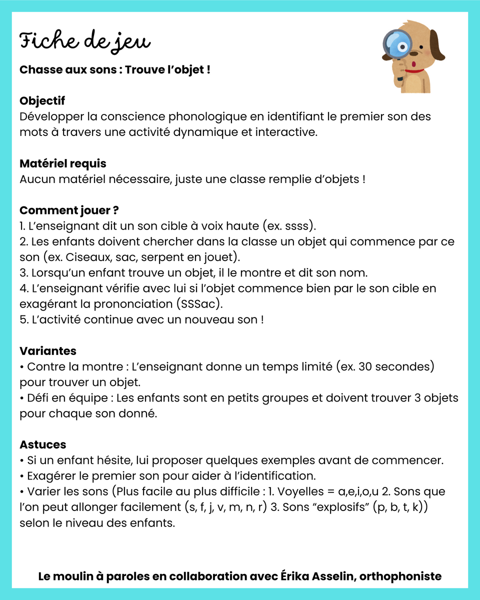 La chasse aux sons – Le Moulin à Paroles