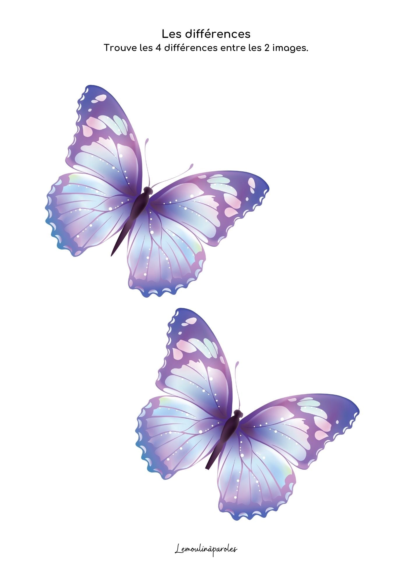 Cahier d'activités - les p'tites bestioles – Le Moulin à Paroles