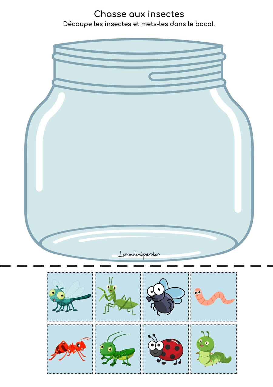 Cahier d'activités - les p'tites bestioles – Le Moulin à Paroles