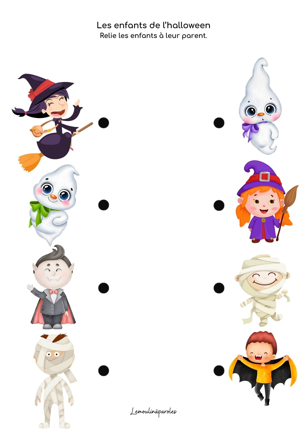 Cahier d'activités - Halloween – Le Moulin à Paroles