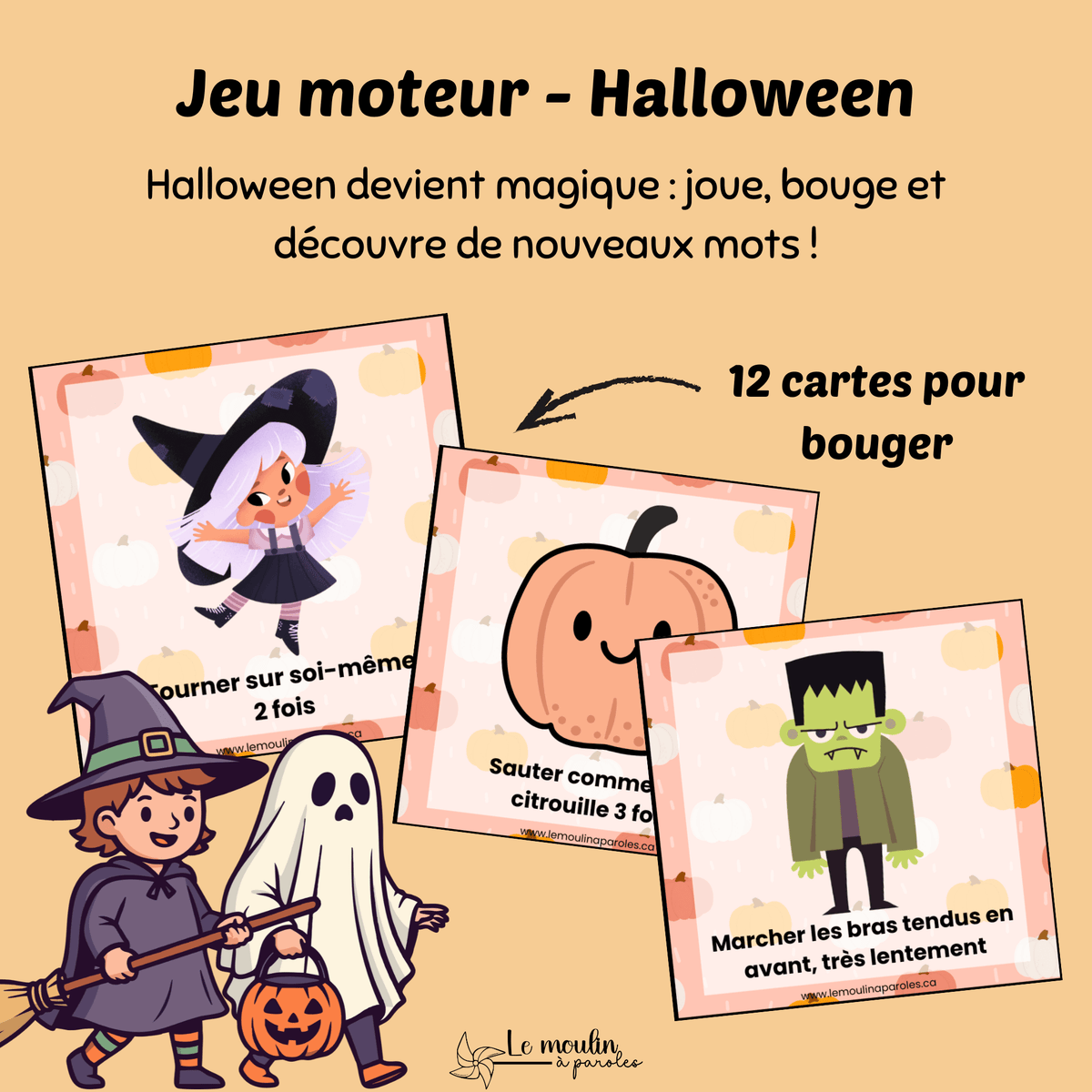 Les cartes de la potion magique d’Halloween - jeu moteur – Le Moulin à ...